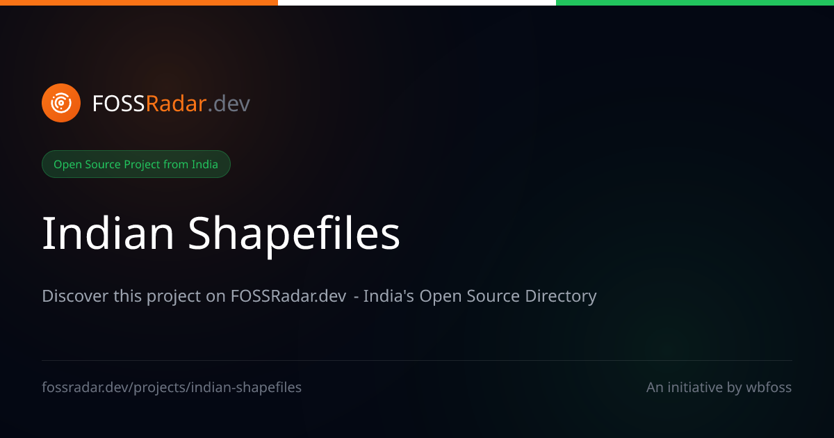 Indian Shapefiles - Unknown Open Source Project from Hyderabad, India ...